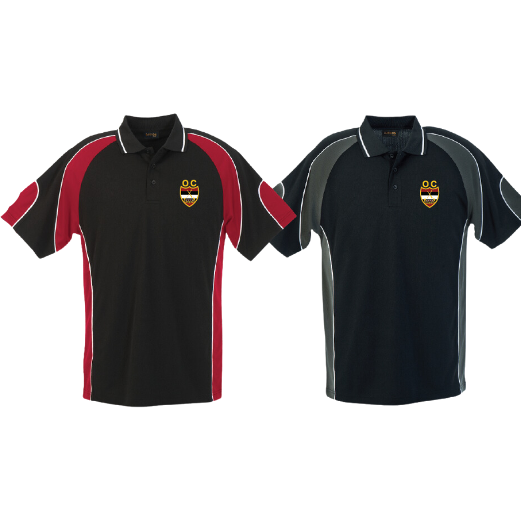 OC Golf Shirt Grey and Black – College Shoppe